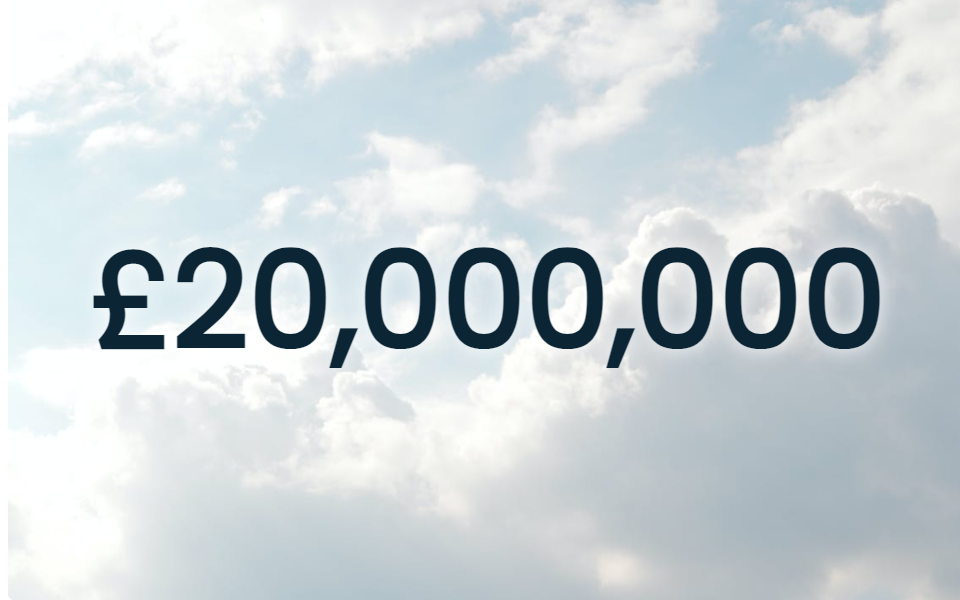 20 million pounds raised! | Fundsurfer