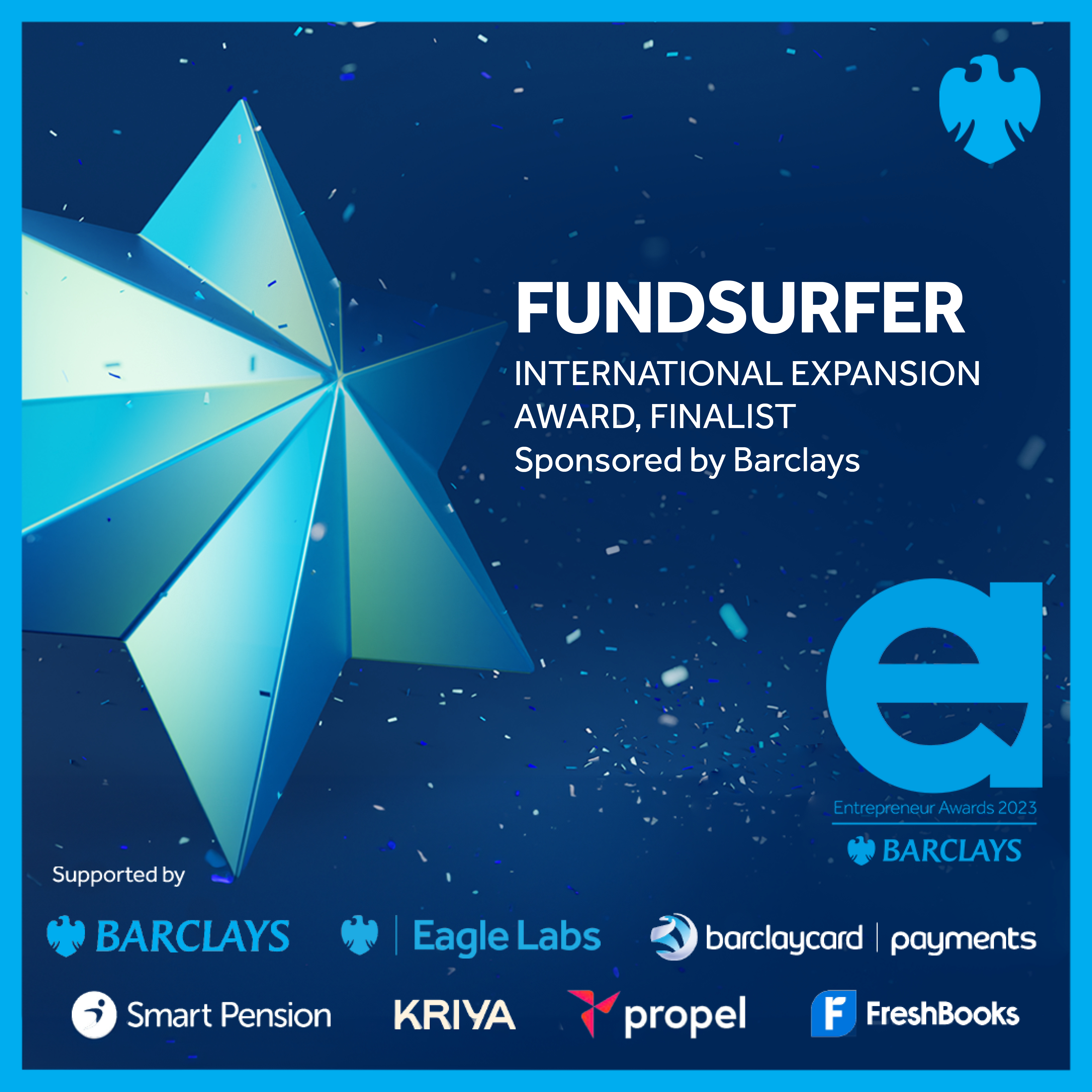 Fundsurfer has been shortlisted for the Barclays International Expansion Award! | Fundsurfer